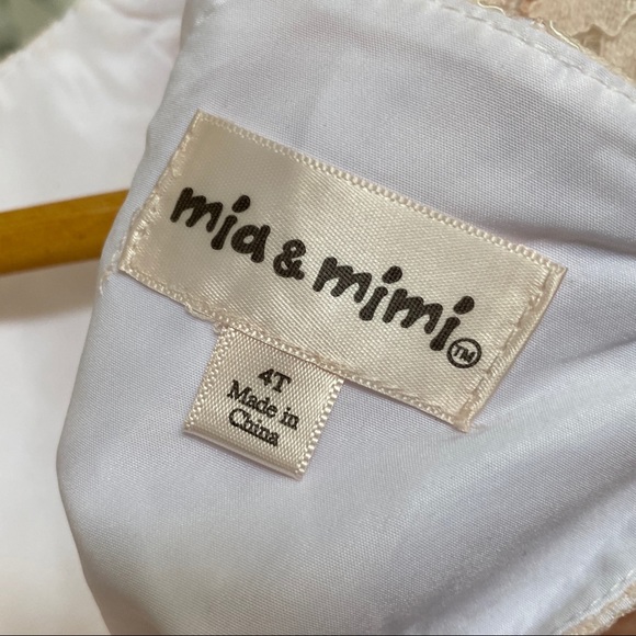 Mia & Mimi | Dresses | Mia Mimi Blush Pink Ruffle Lace Rose Flower ...